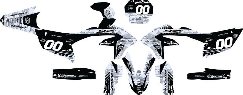 YAMAHA DIGITAL CAMOUFLAGE MG 00 GRAPHICS KIT. - factorymotocrossgraphics