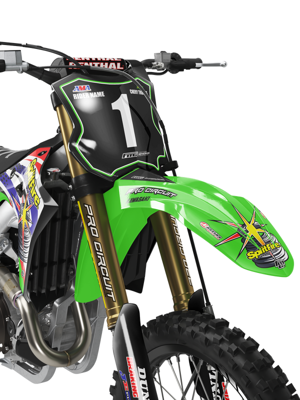 KAWASAKI Splitfire Team GRAPHICS Kit - factorymotocrossgraphics