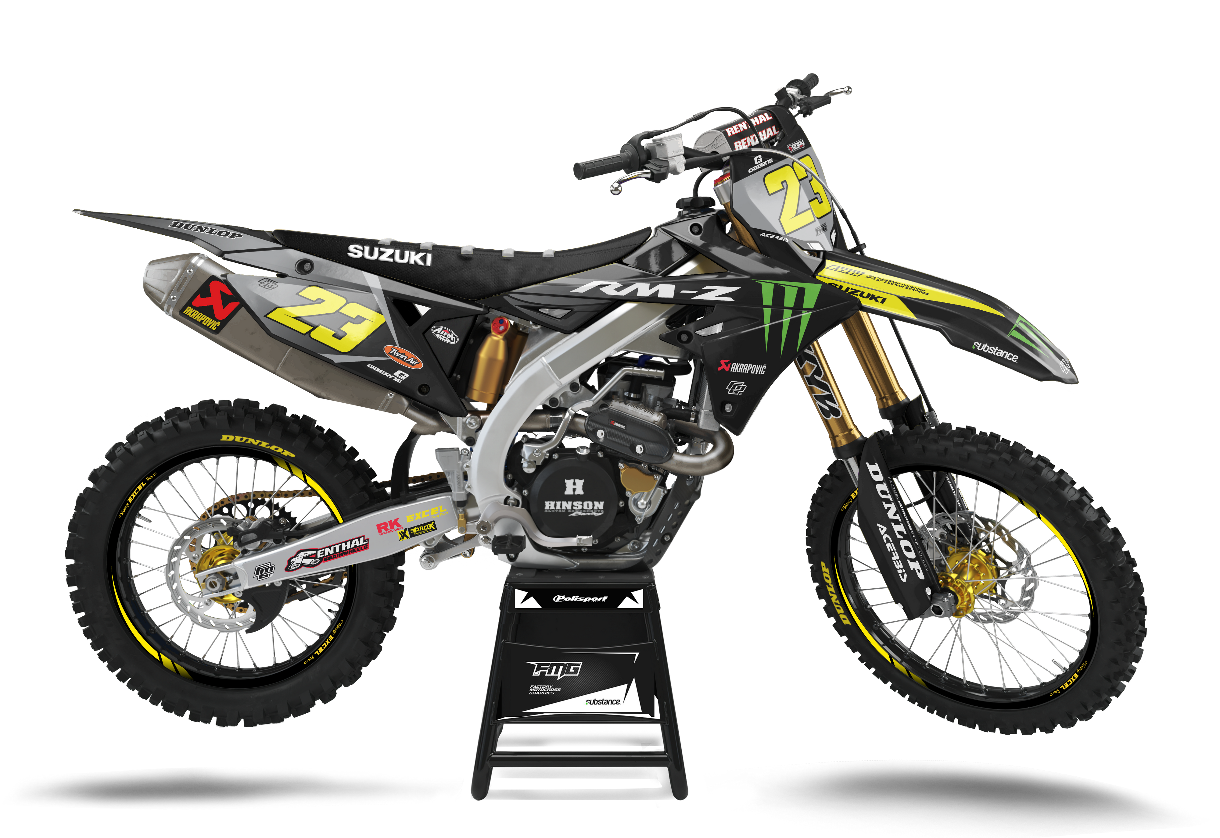 SUZUKI FMG FACTORY EDITION GRAPHICS KIT - factorymotocrossgraphics
