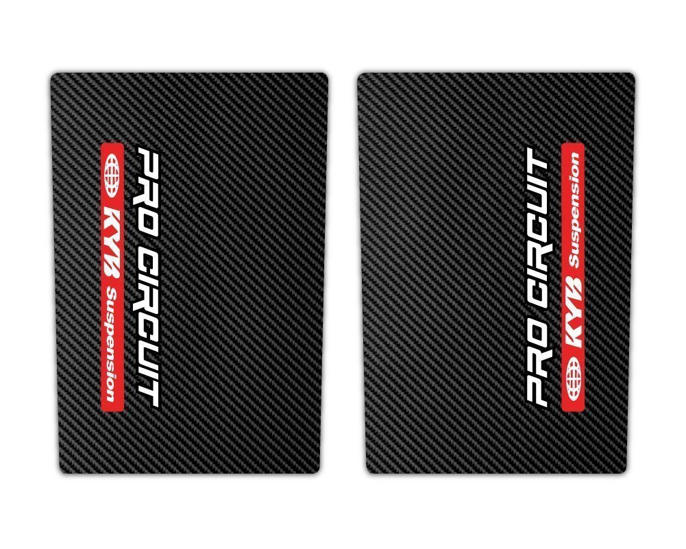 Carbon Pro Circuit Red Motocross Enduro Fork Leg Stickers ...