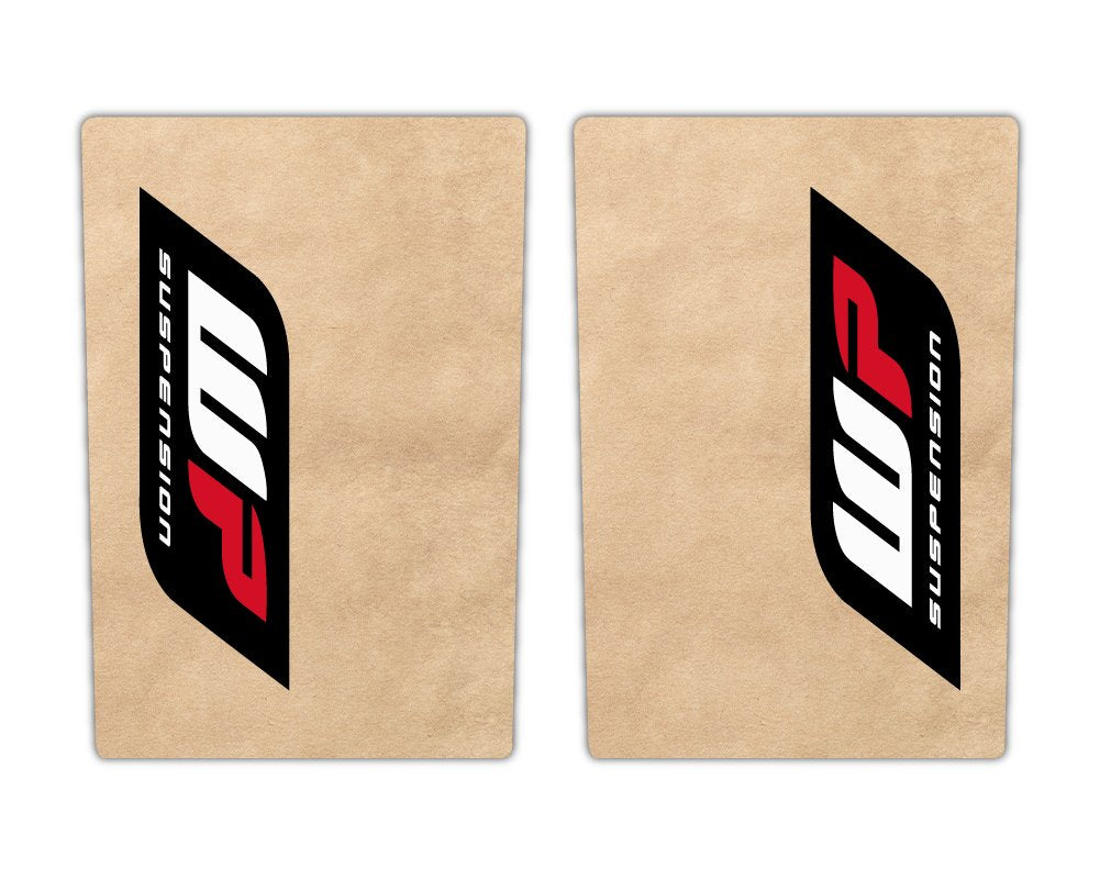 Clear WP Suspension Upper Fork Leg Decal Graphics - Custom MX - factorymotocrossgraphics