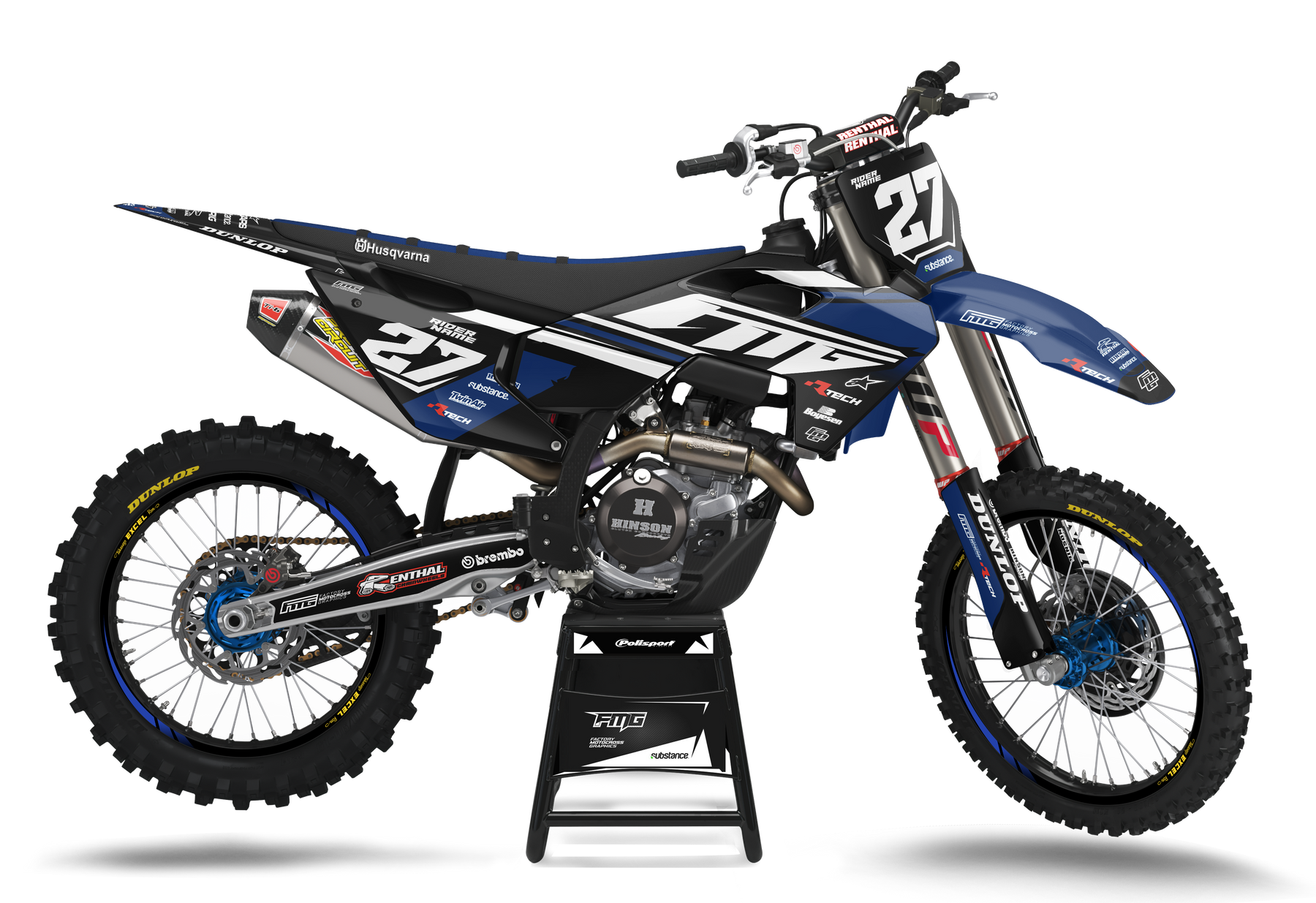 Husqvarna Motocross Graphics Kit - MX Graphics UK ...
