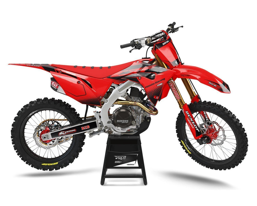 Honda CRF Racing Red Graphics Kit - Factory Motocross Graphics ...