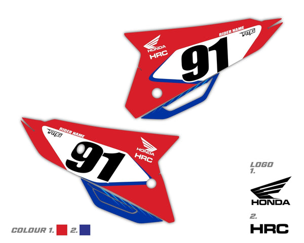Honda CRF450 2021 Side Panel Graphics - Custom CRF Graphics UK ...