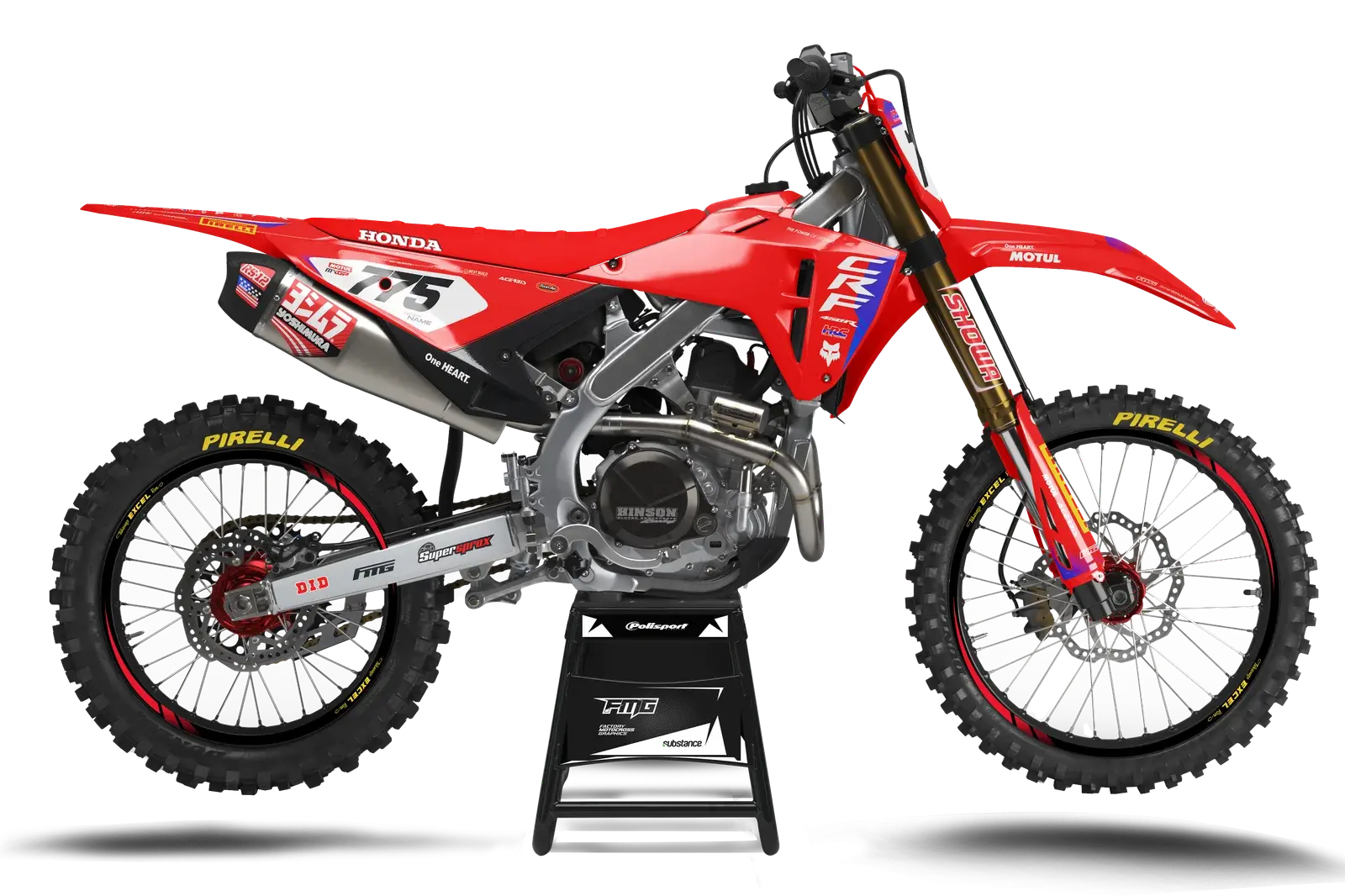 Honda MX Graphics Kit for CRF150 CR XR RX CRF250 CRF450 ...