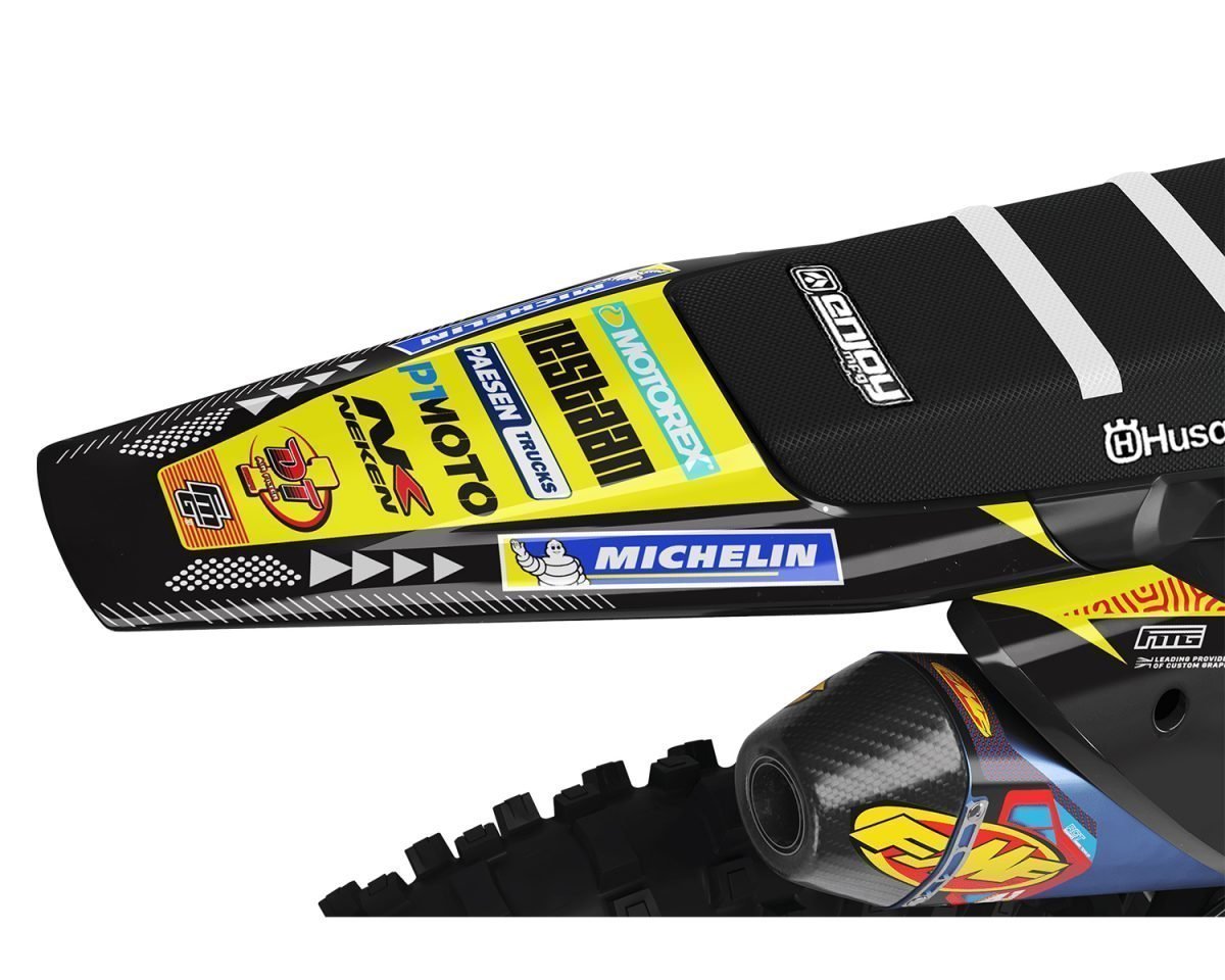 Custom Husqvarna Factory Style Motocross Enduro Graphics Kit ...