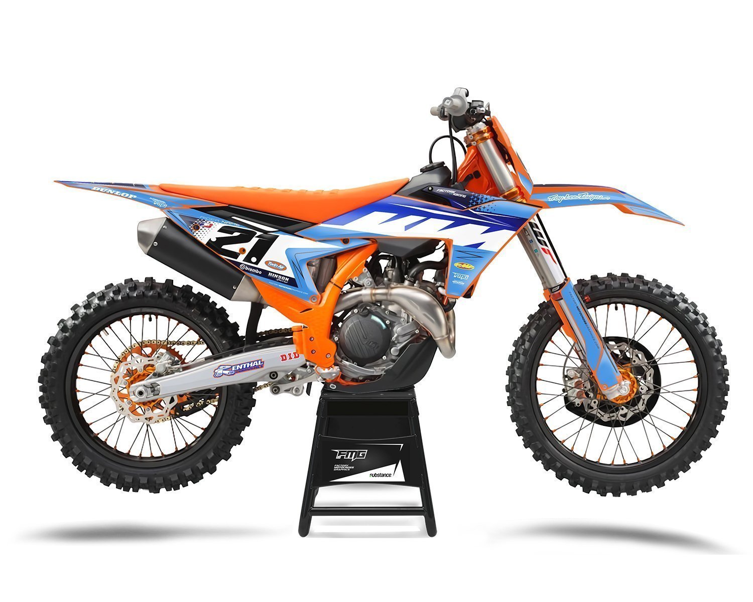 KTM Motocross Enduro MX Graphics Kit - XCF 250, XCW 250,450,350,144 ...