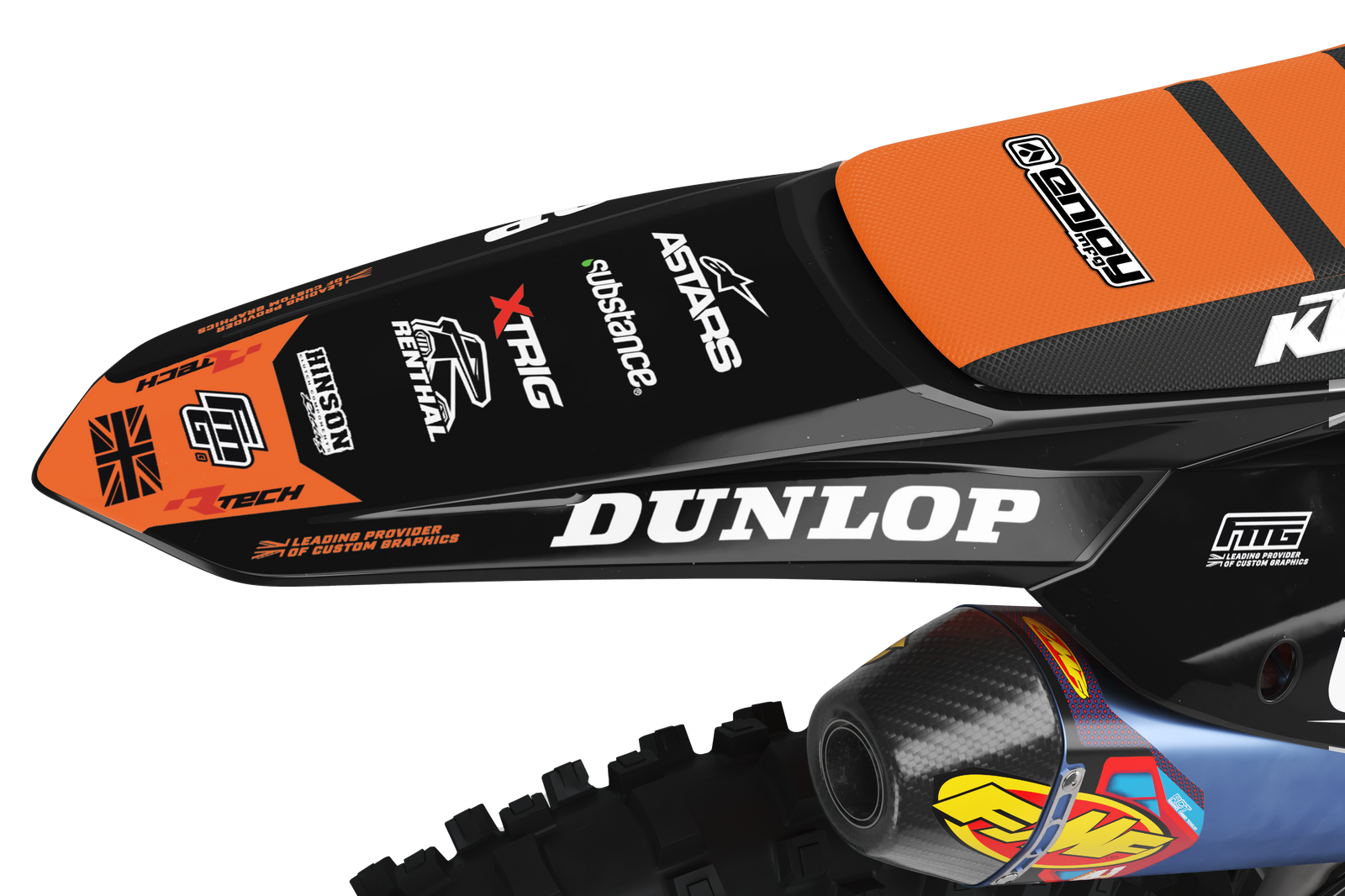 KTM Hybrid Factory Graphics Enduro Decals UK SX125 SX250 ...