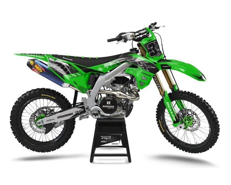 Custom Kawasaki KX85 KX100 KX112 Motocross Graphic Decals ...