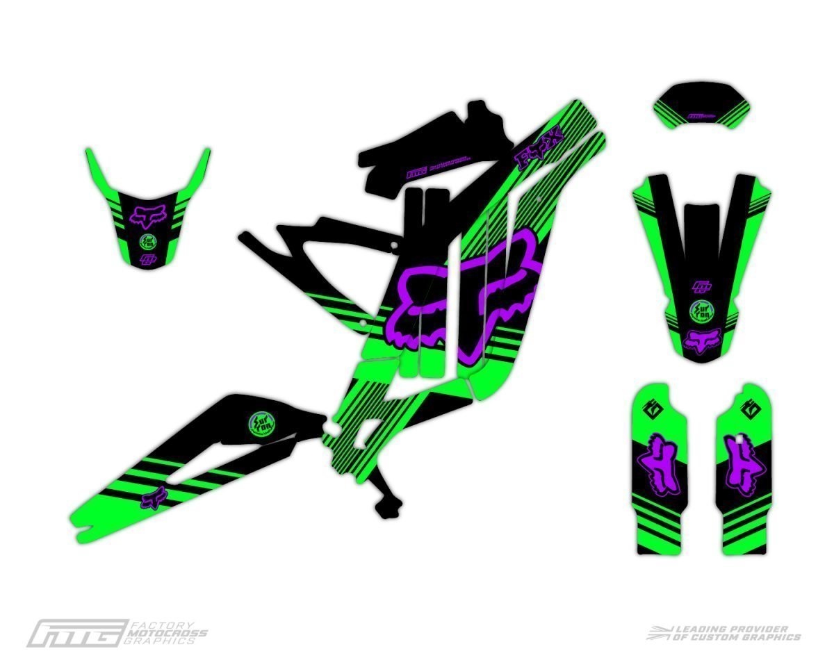 Surron Sur Ron Green Electric Bike Graphic Decal Kit UK ...