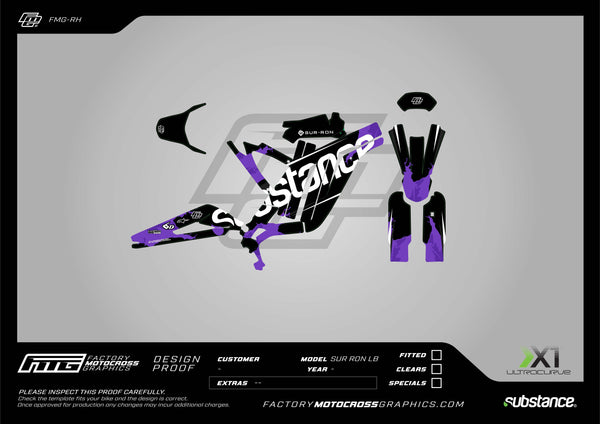 Surron Sur Ron Carbon Style Effect Custom Sticker Kit UK ...