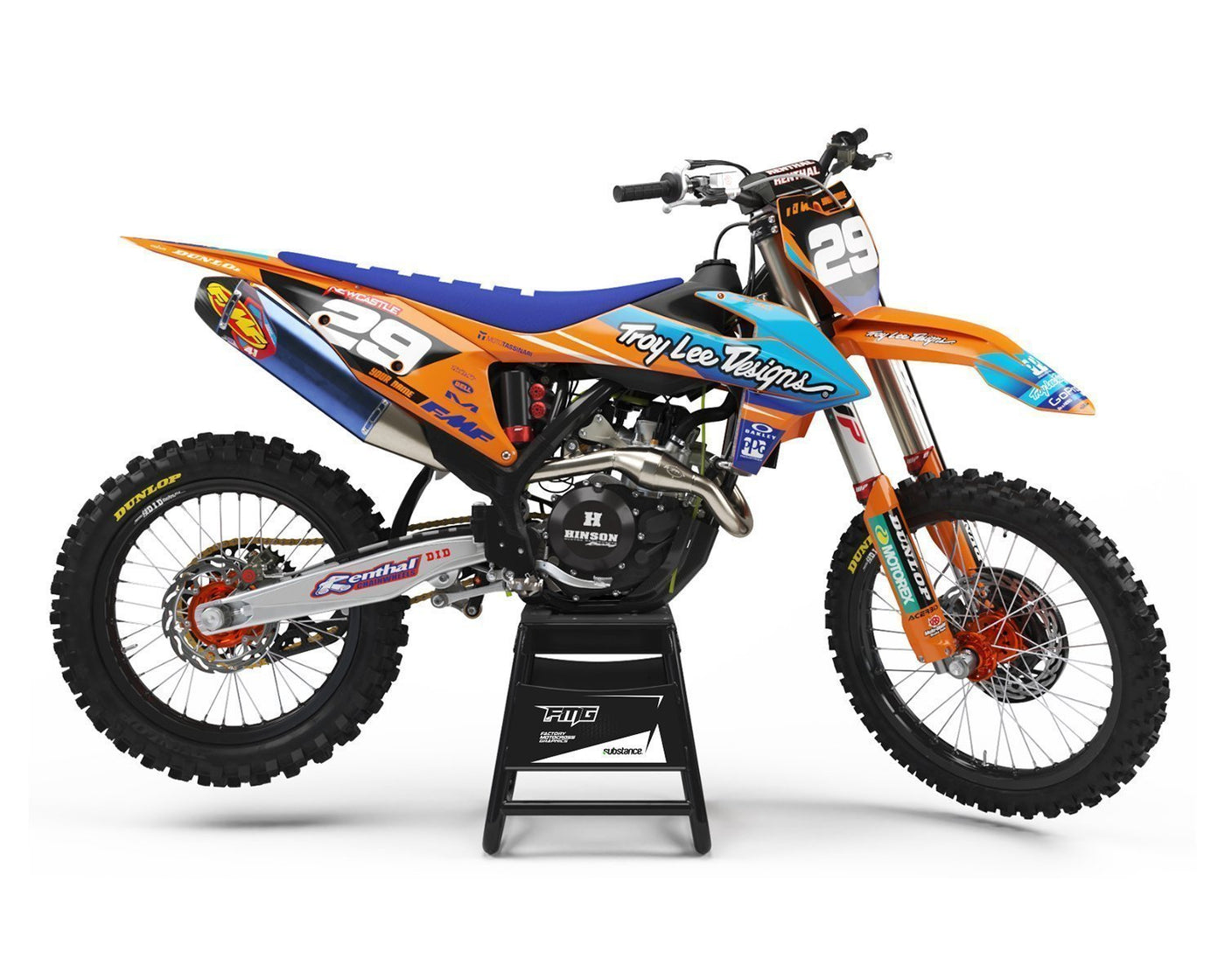 KTM Motocross Enduro MX Graphics Kit - XCF 250, XCW 250,450,350,144 ...