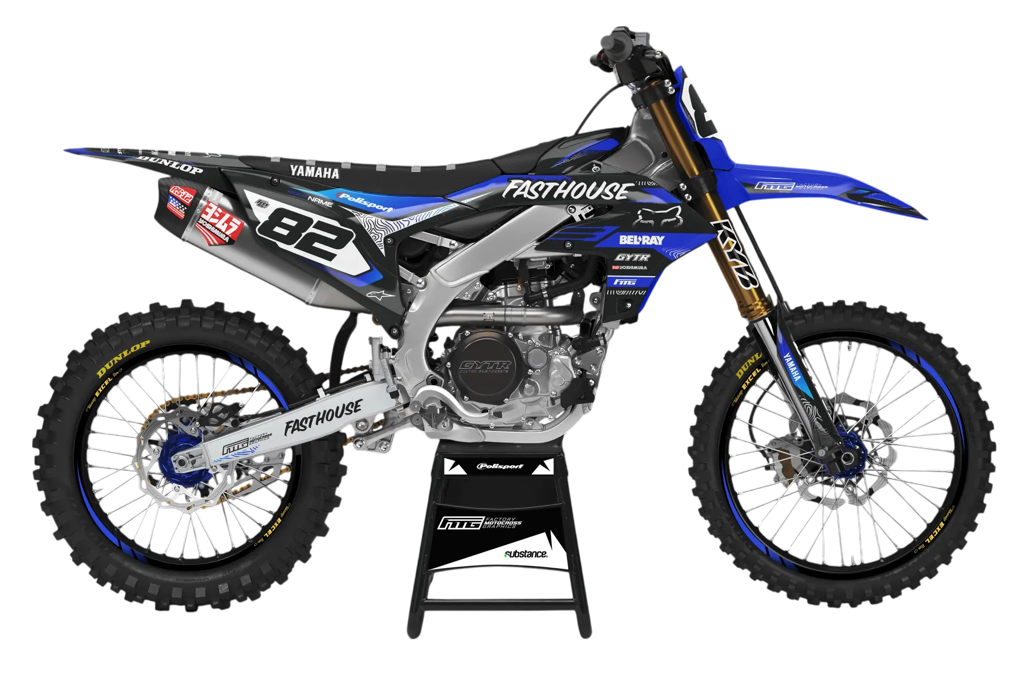 Yamaha MX Graphics Kits for YZF250 WRF250 WRF450 YZ 125 ...