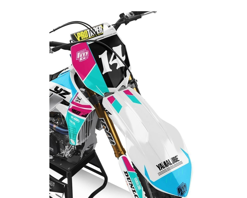 Yamaha Custom Retro Style Old School Graphics Kit YZ YZF 2022 ...