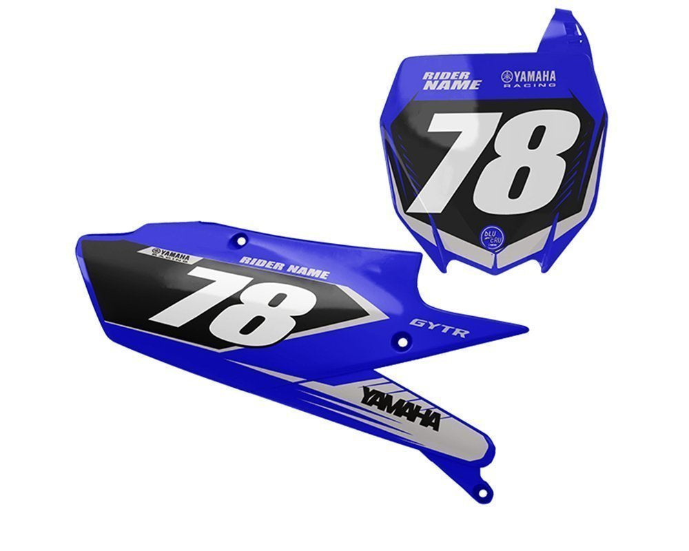 Custom Yamaha Number Board Decal Set - Custom Yamaha Decals UK ...