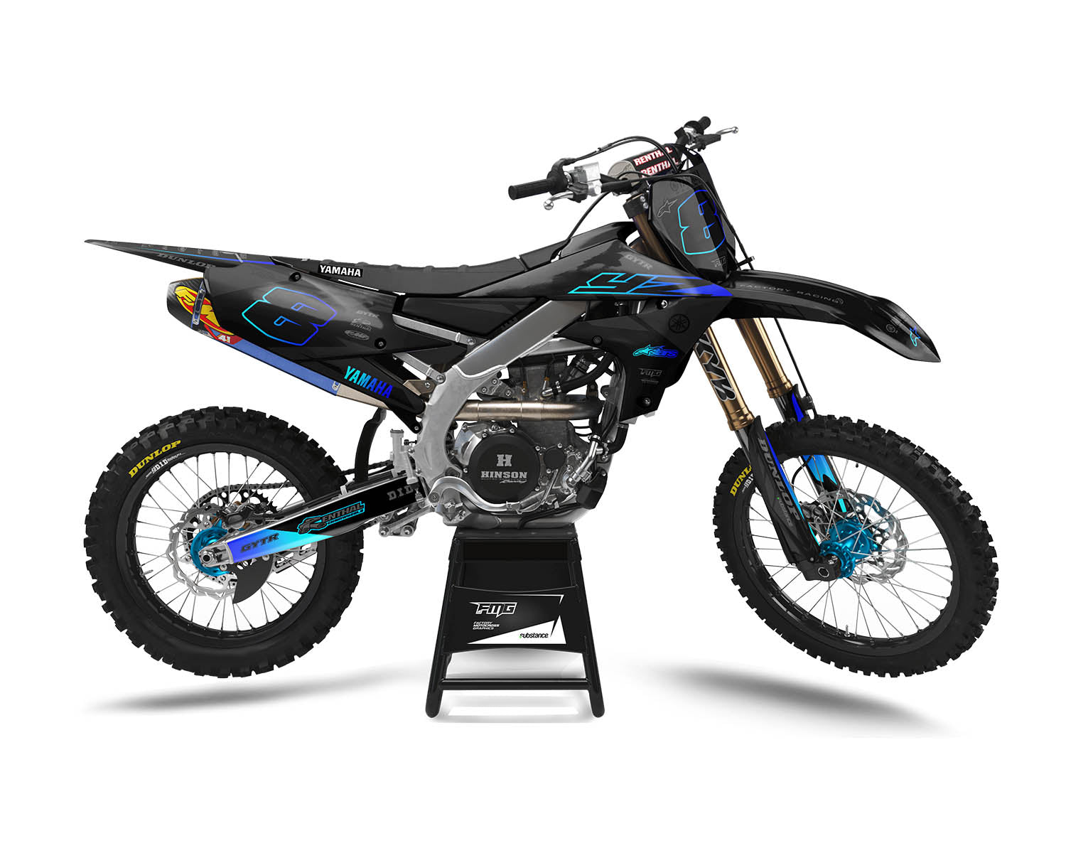 Yamaha Graphics Kit for YZF 250,450, WRF 250,450 & YZ 125,250 ...